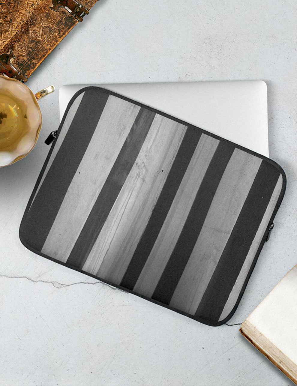 "Striped Asylum Wallpaper" Laptop Sleeve - The Asylum Emporium